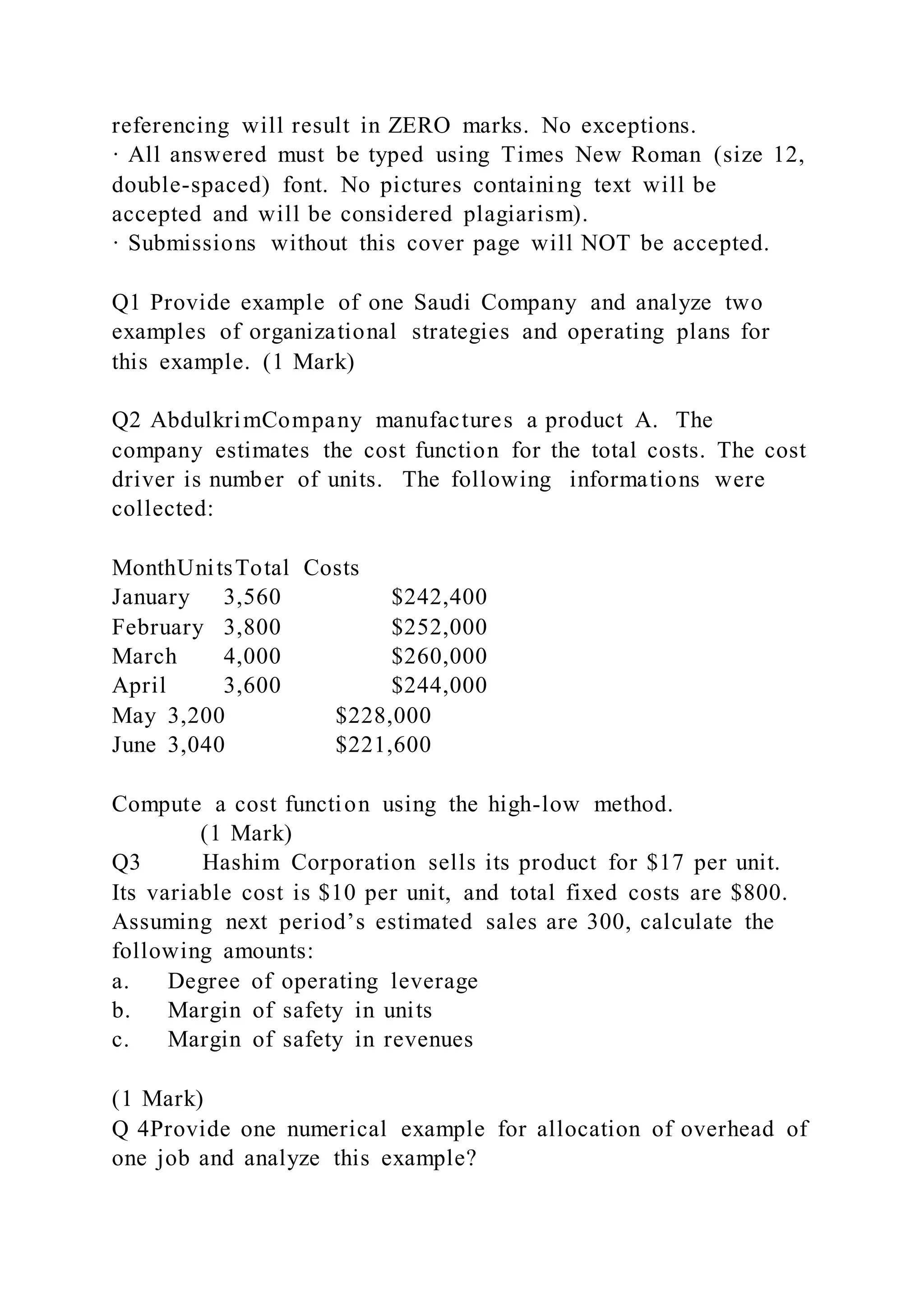 College of administrative and financial sciences assignment | DOCX