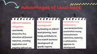 College of agriculture , presentation on lead bank | PPTX