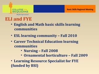 College Of Sequoias Fye | PPT | Undergraduate Education | College Education