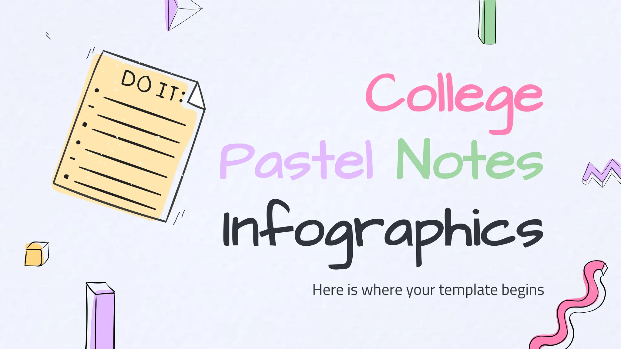 College Pastel Notes Infographics by Slidesgo.pptx | Geography | Science