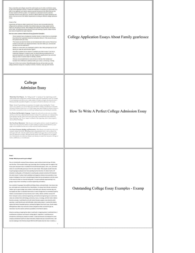 College Personal Essay | PDF