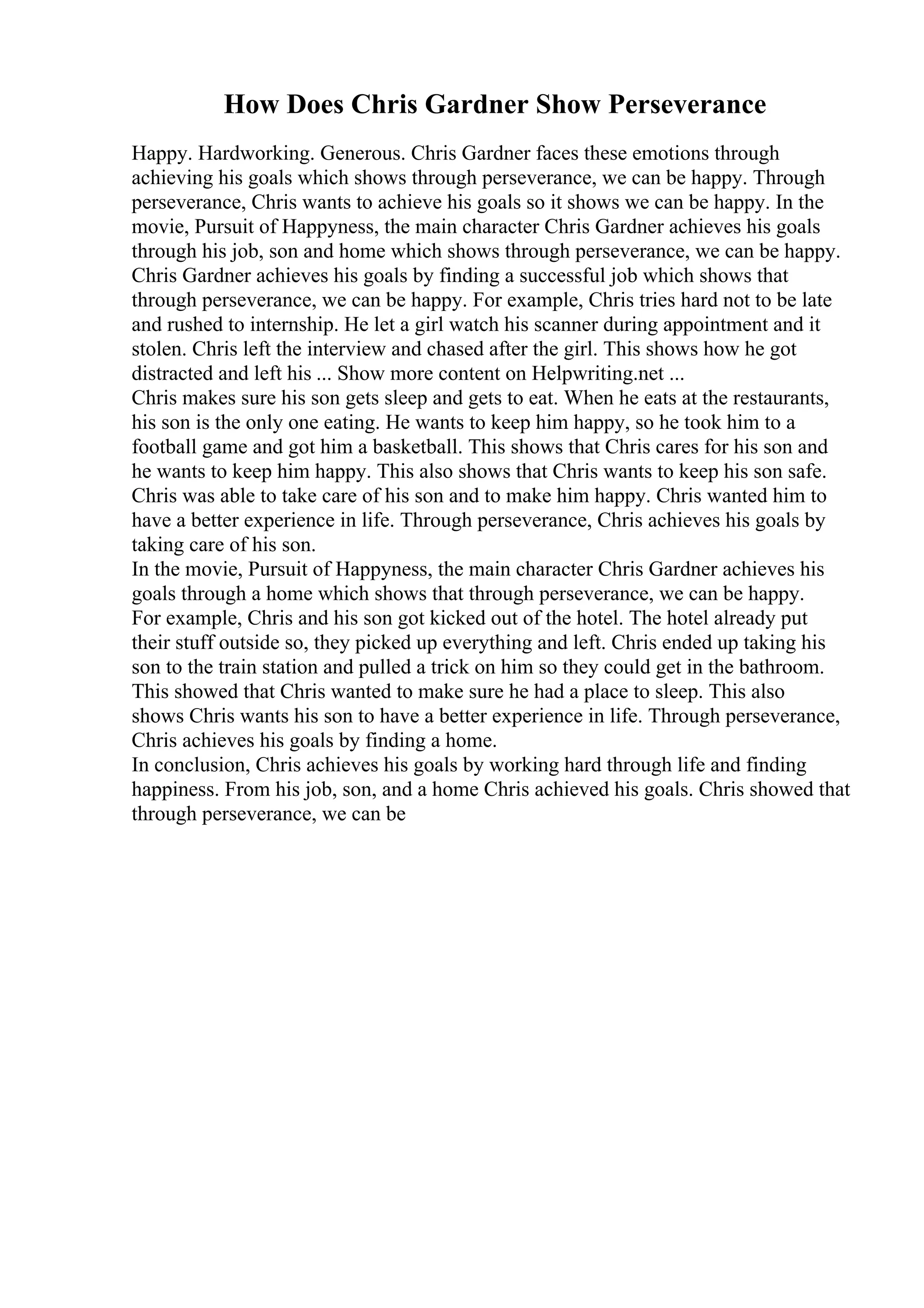 College Personal Narrative Essay Examples | PDF