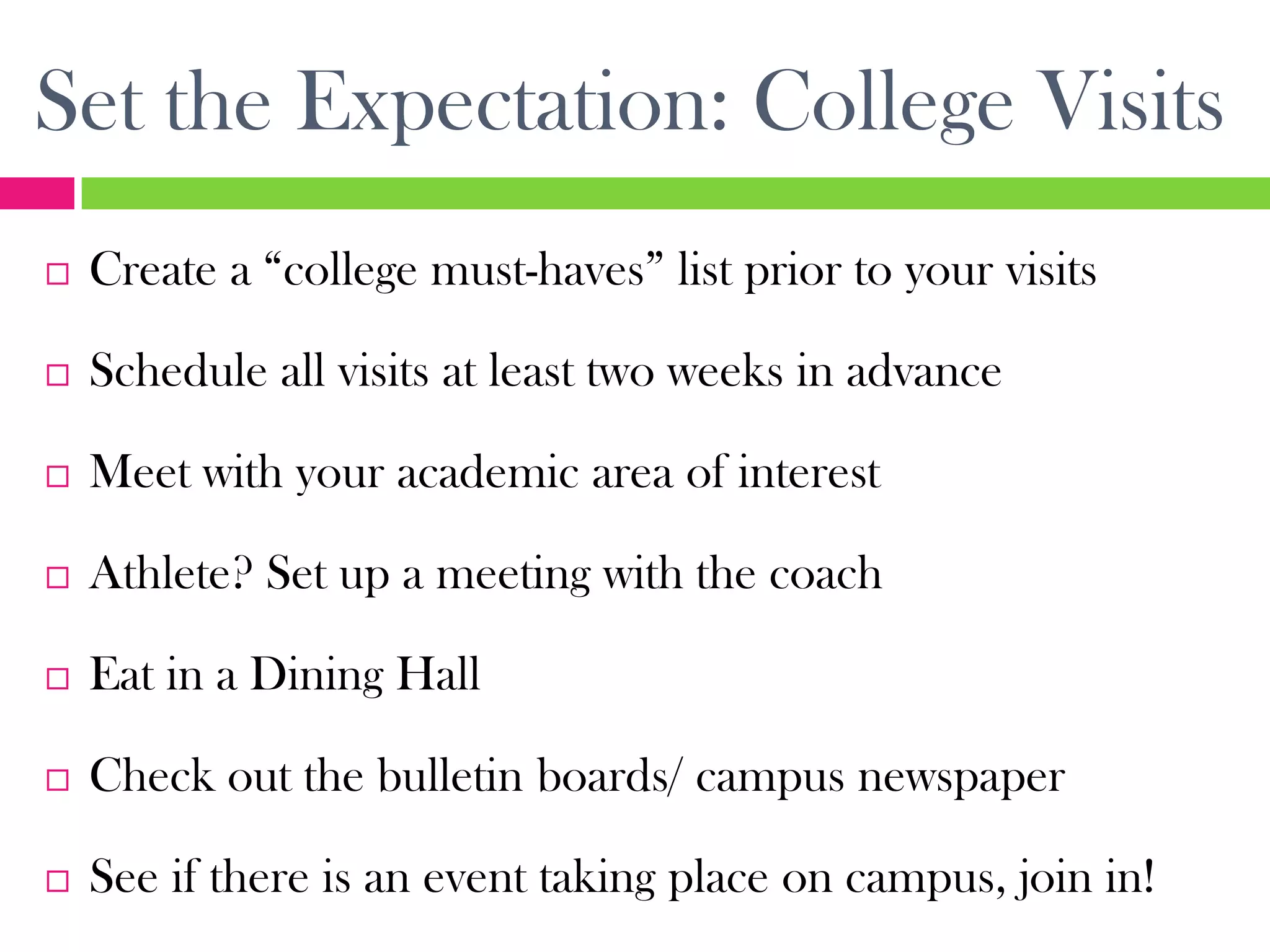 College planning timeline | PPT