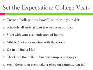 College planning timeline | PPT