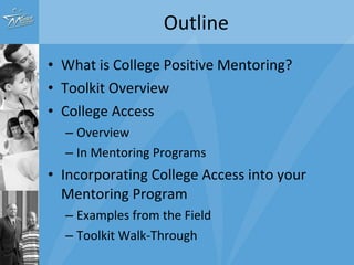 College Positive Mentoring Toolkit | PPT