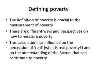 Poverty as a social problem | PPTX