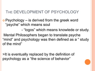 College psychology | PPTX