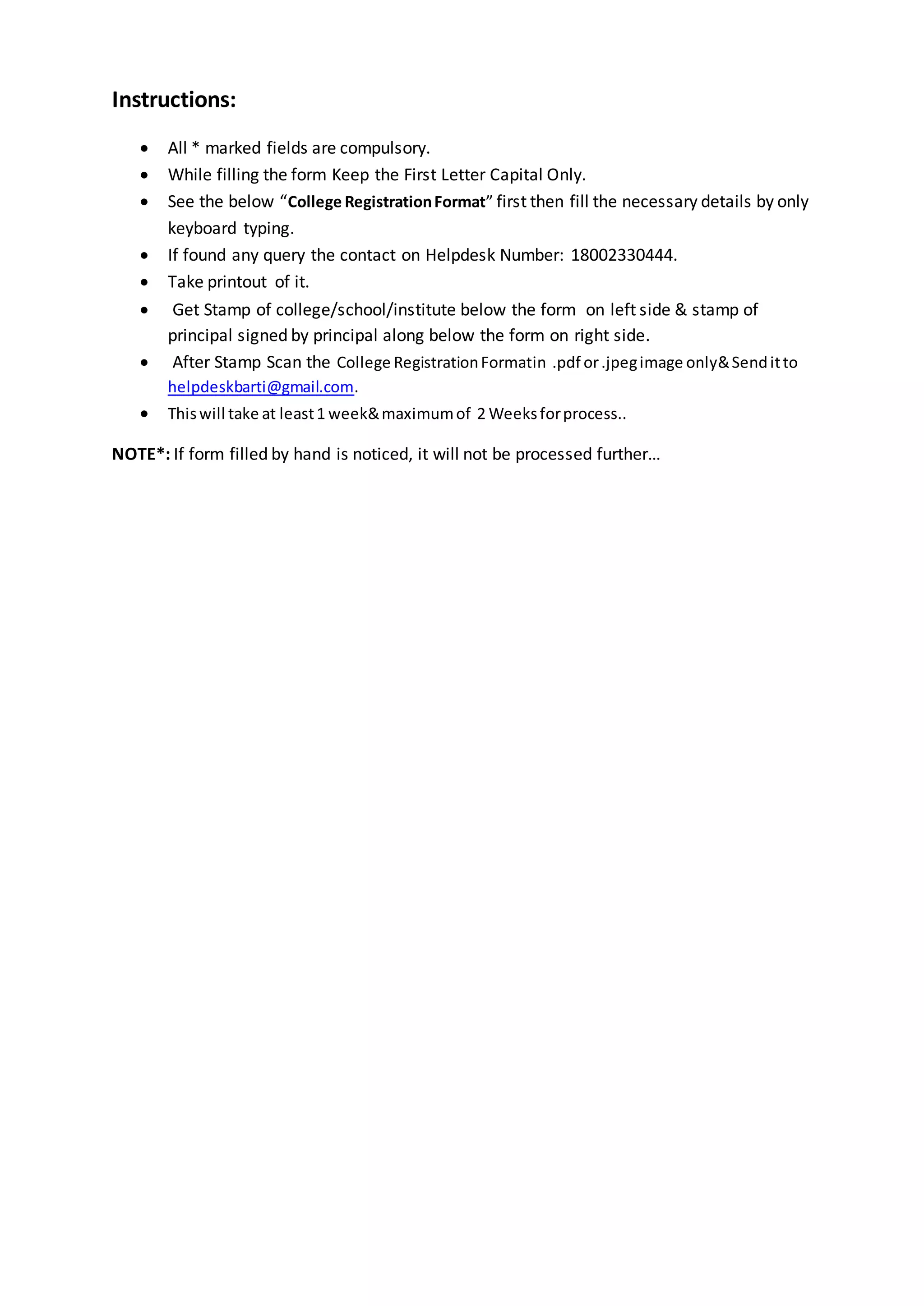 College registration form new | DOCX