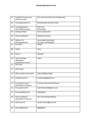 College registration form new | DOCX