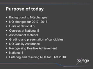 SQA National Qualifications Update | PPT