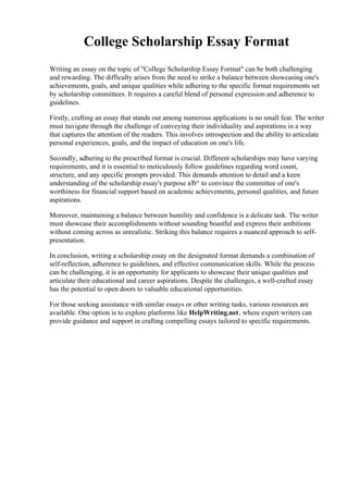 College Scholarship Essay Format.pdf