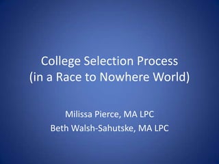 College selection process | PPT