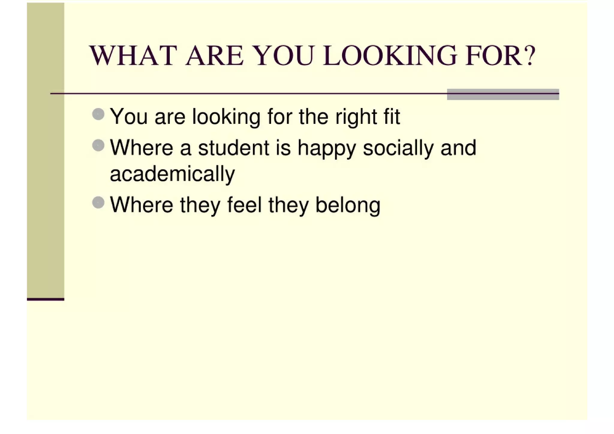 College Selection Process | PDF