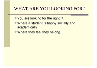 College Selection Process | PPT