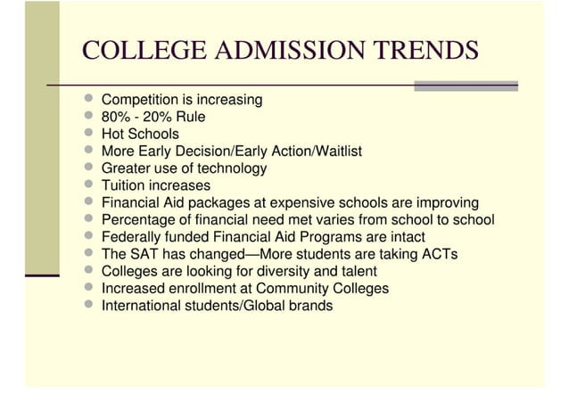 College Selection Process | PDF