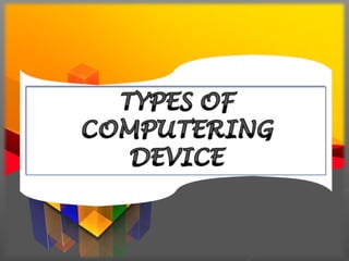 introduction of computer | PPT | Smartphones | Consumer Electronics