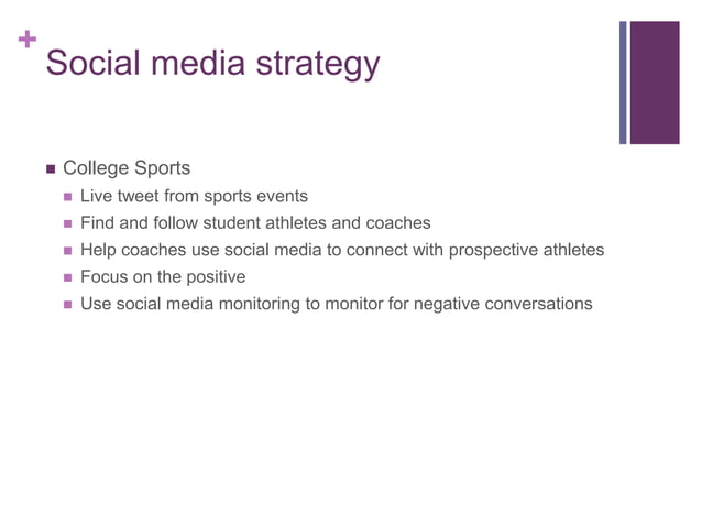 College and University Social Media Strategy | PPT