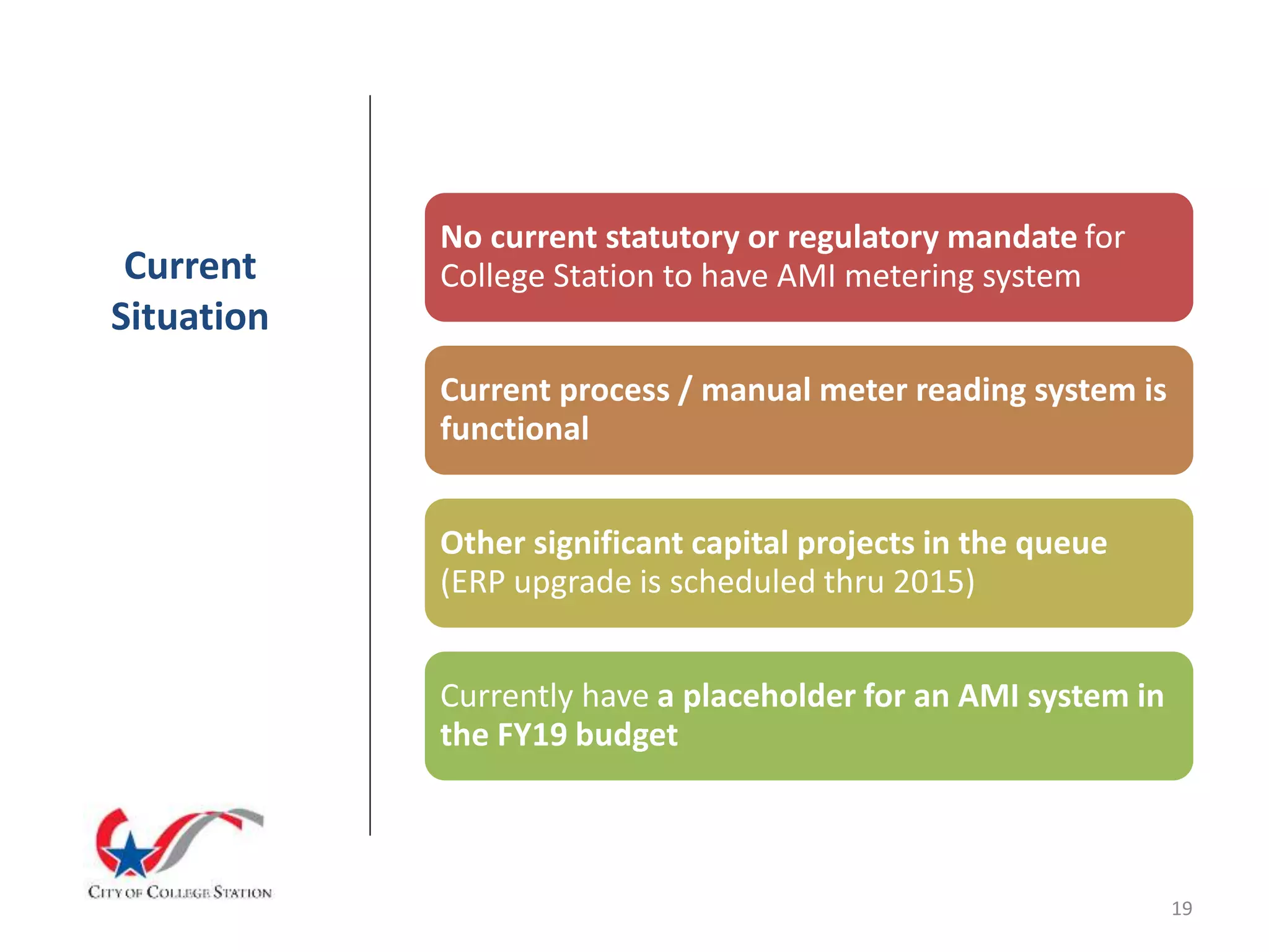 College Station Automated Metering Infrastructure | PPTX