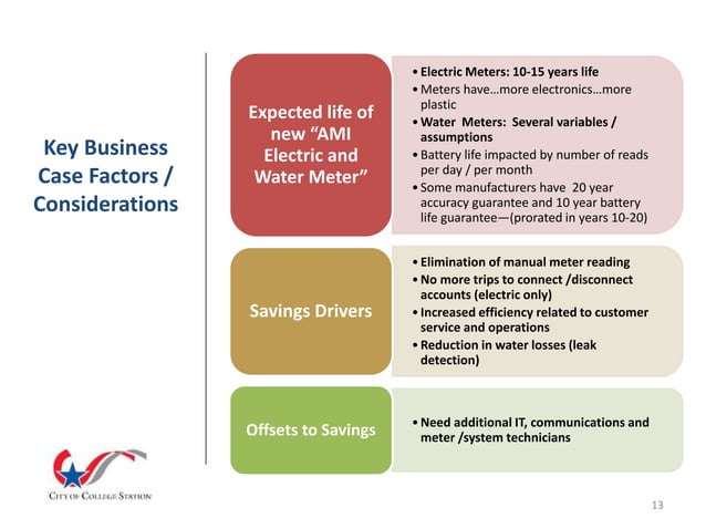 College Station Automated Metering Infrastructure | PPTX