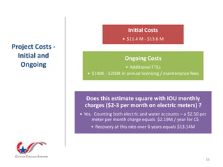 College Station Automated Metering Infrastructure | PPTX