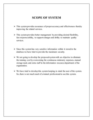 College Stationery Management System | DOCX