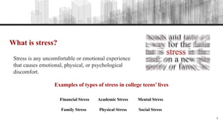College stress-Research Project | PPT