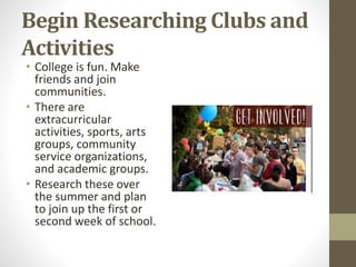 College Success Tips for Current High School Seniors | PPTX