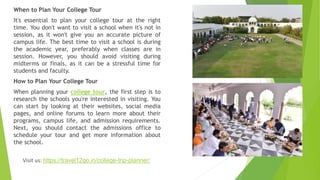 College Tour | PDF