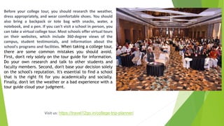 College Tour | PDF