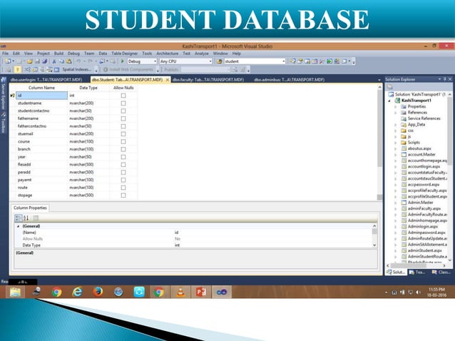 College transport management system | PPT