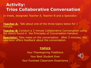 Collegial Conversations for Teacher Growth | PPTX