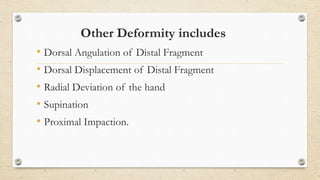 Colles fracture presentation | PPTX