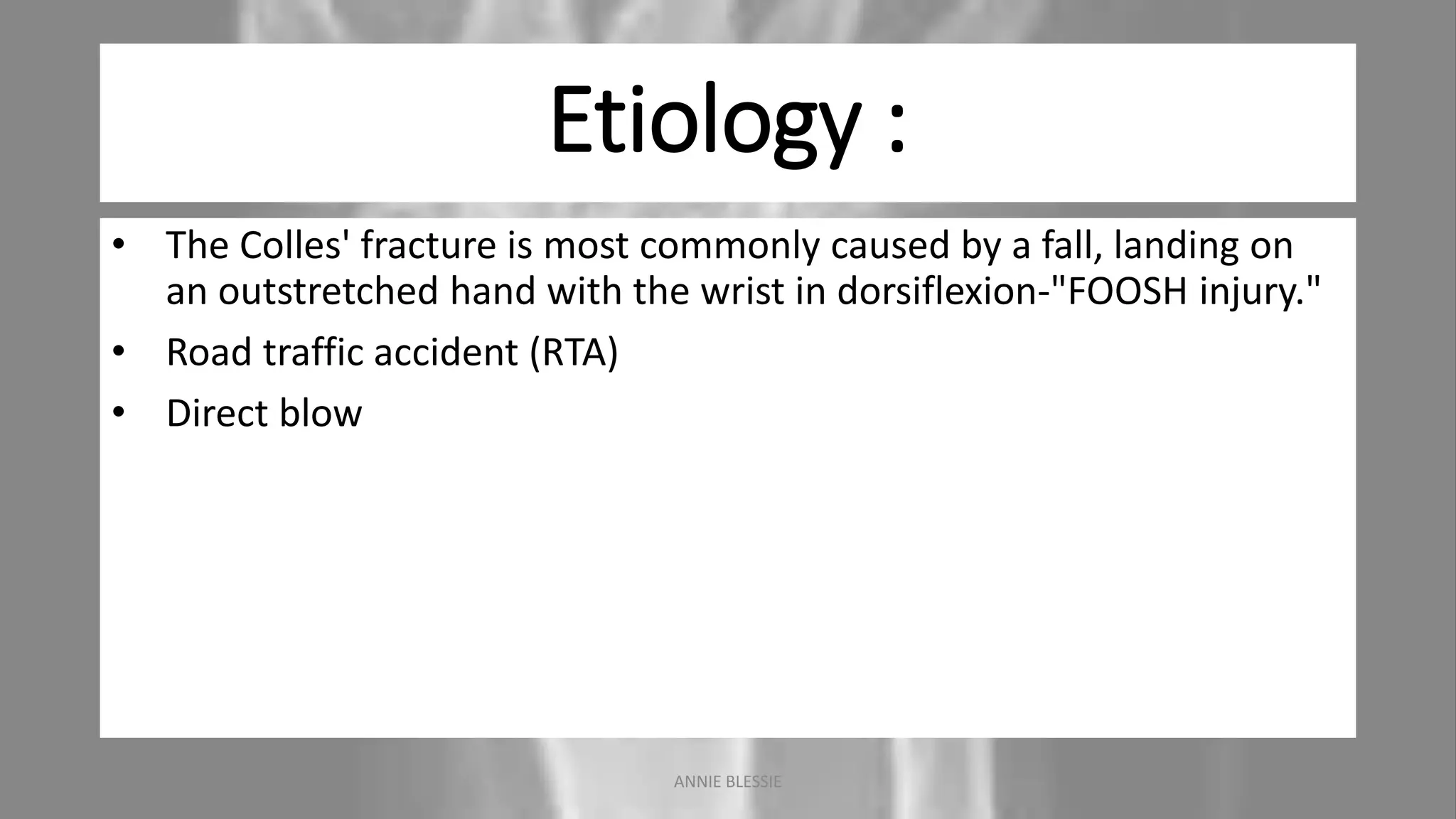Colles' fracture & physiotherapy management | PPTX