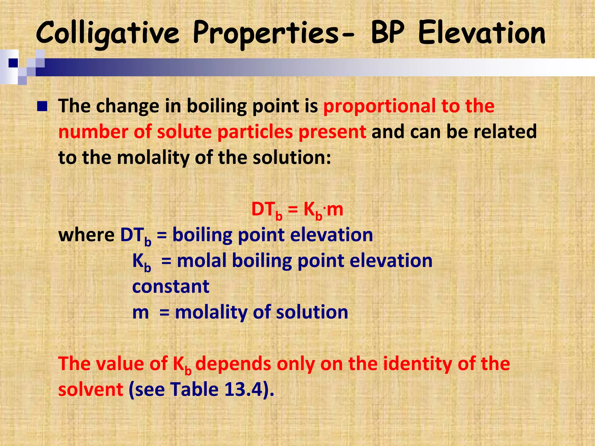 Colligative properties | PPT