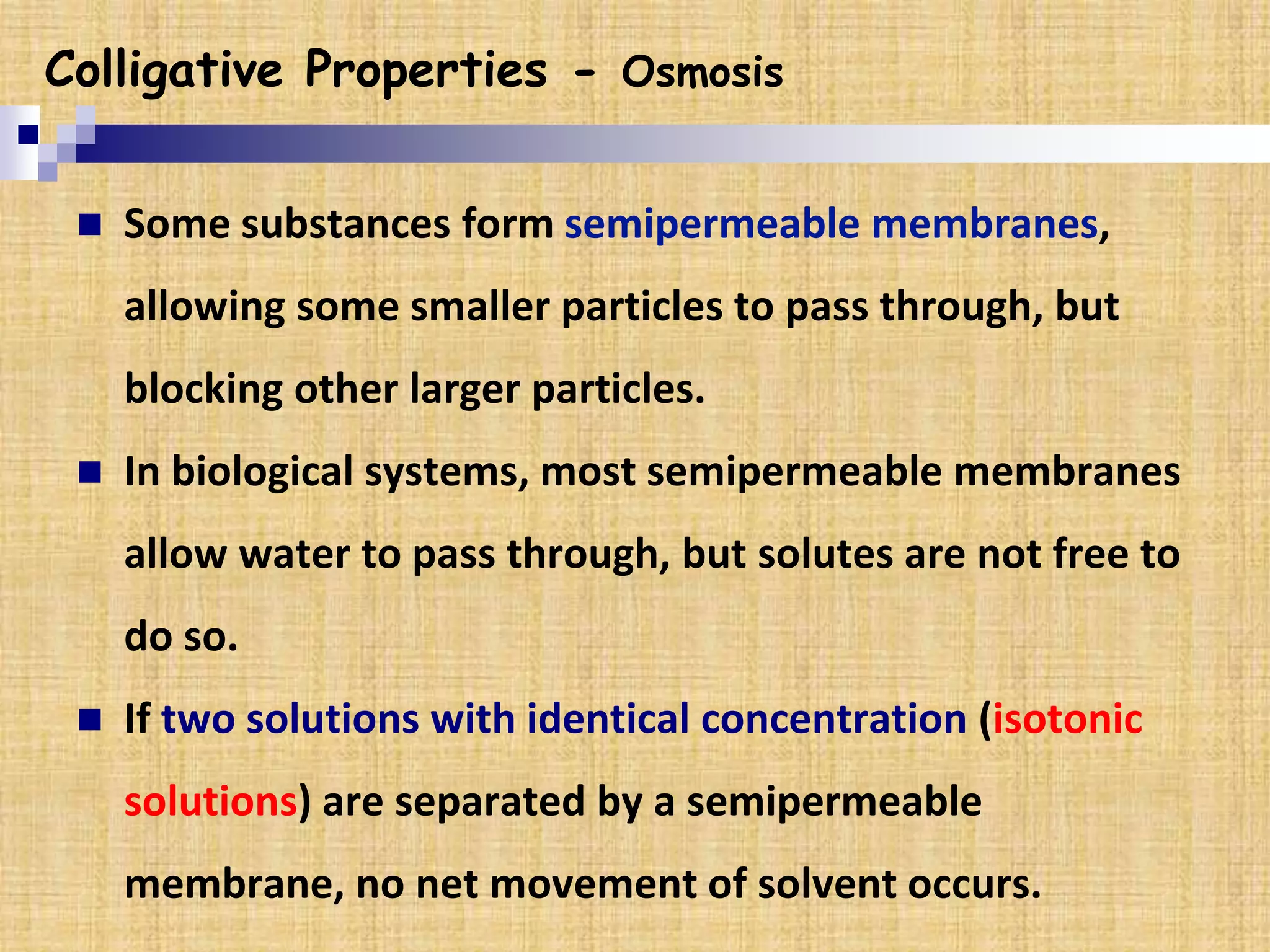 Colligative properties | PPT
