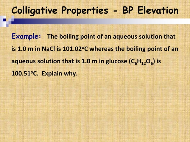 Colligative properties | PPT | Chemistry | Science