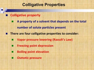 Colligative Properties Lab