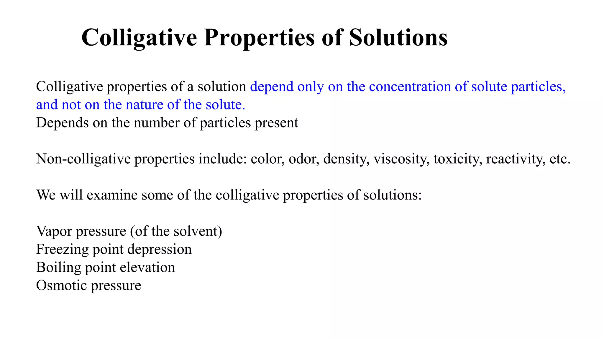 Colligative properties, 13(3) | PPTX
