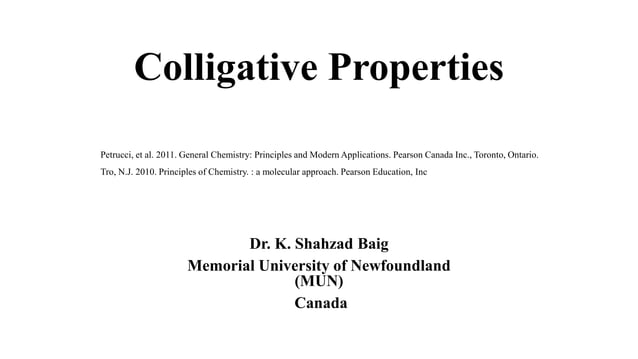 Colligative properties, 13(3) | PPT