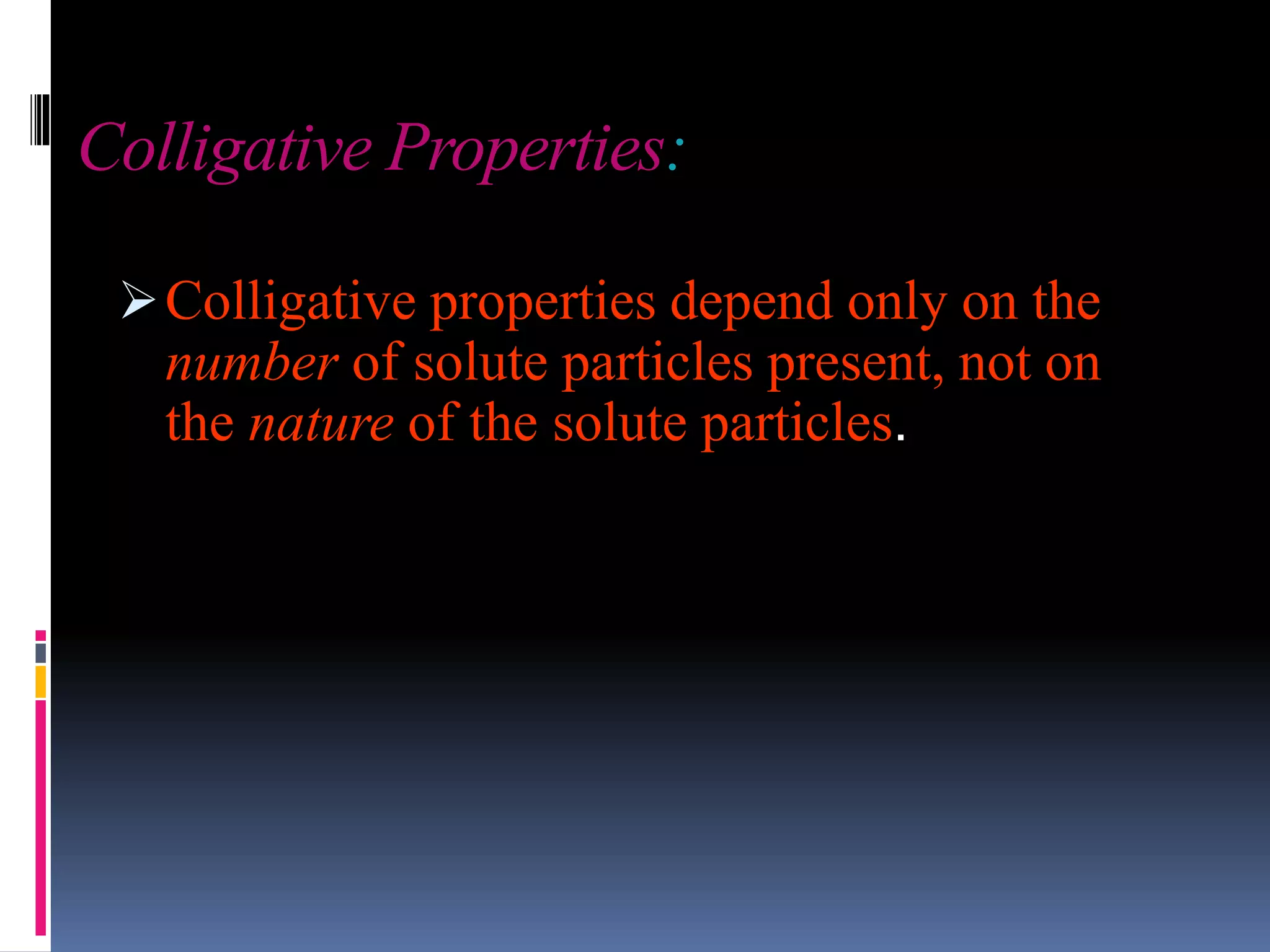 Colligative properties ppt ssc,amt | PPT