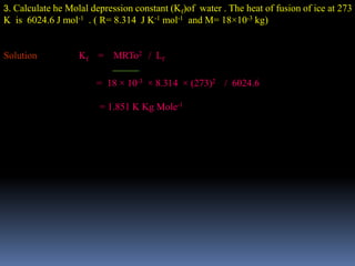 Colligative properties ppt ssc,amt | PPT