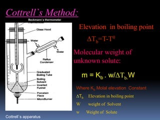 Colligative properties ppt ssc,amt | PPT