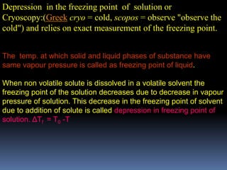 Colligative properties ppt ssc,amt | PPT