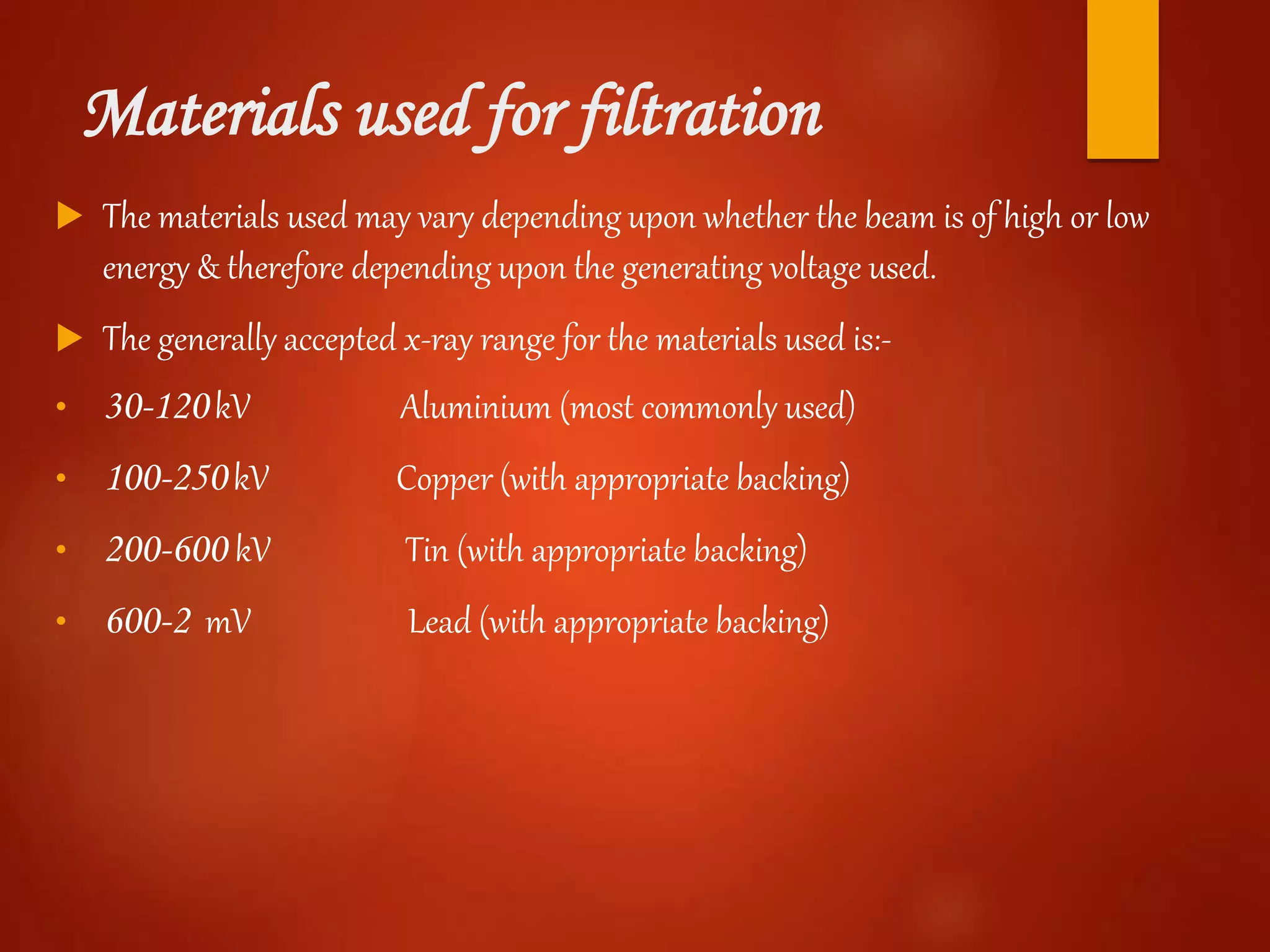Collimation & filtration | PPTX