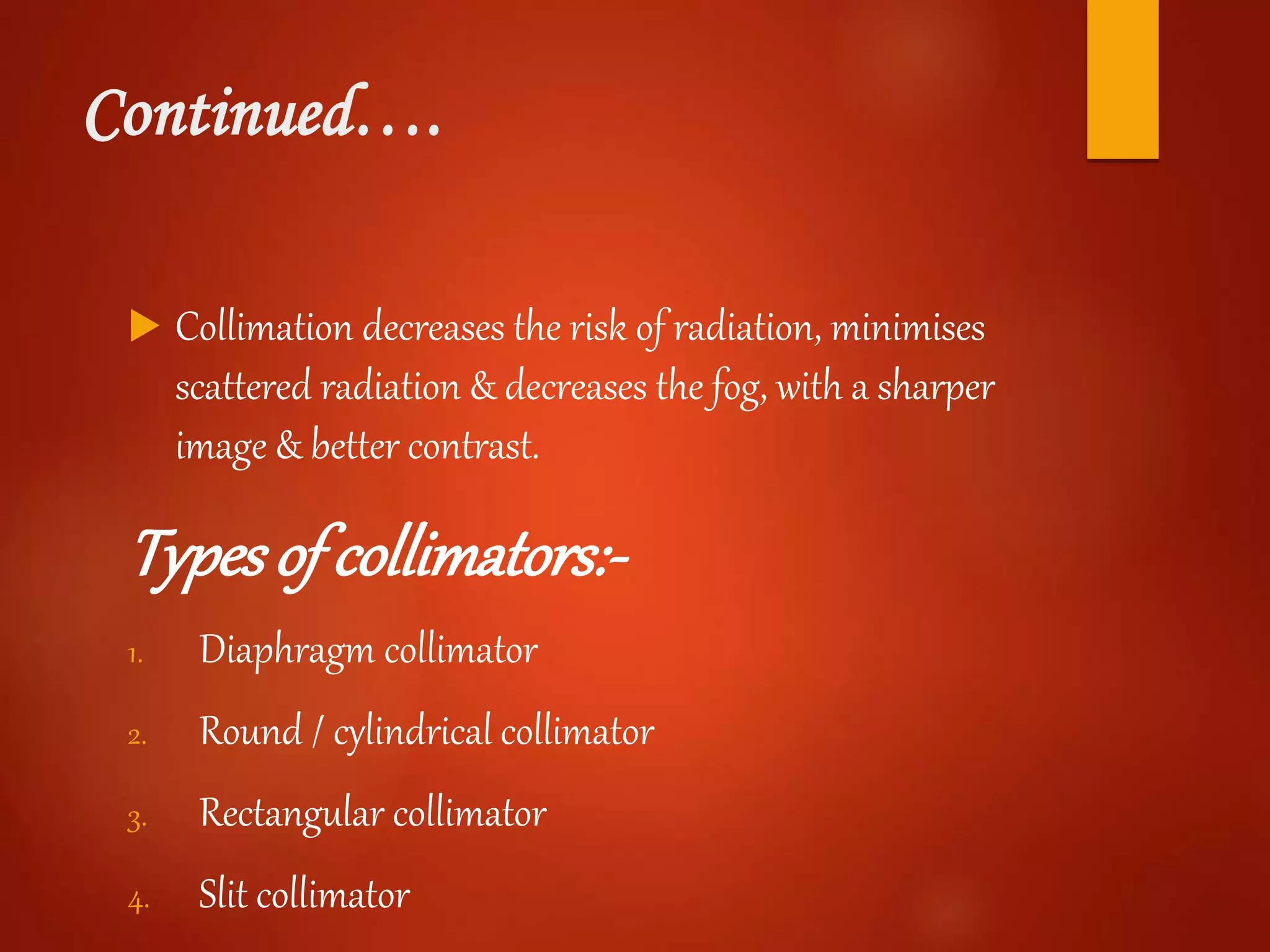 Collimation & filtration | PPTX