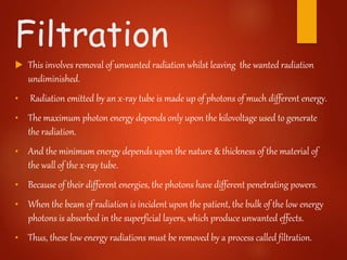 Collimation & filtration | PPTX