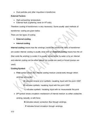 Cooling Method of transformer | DOCX