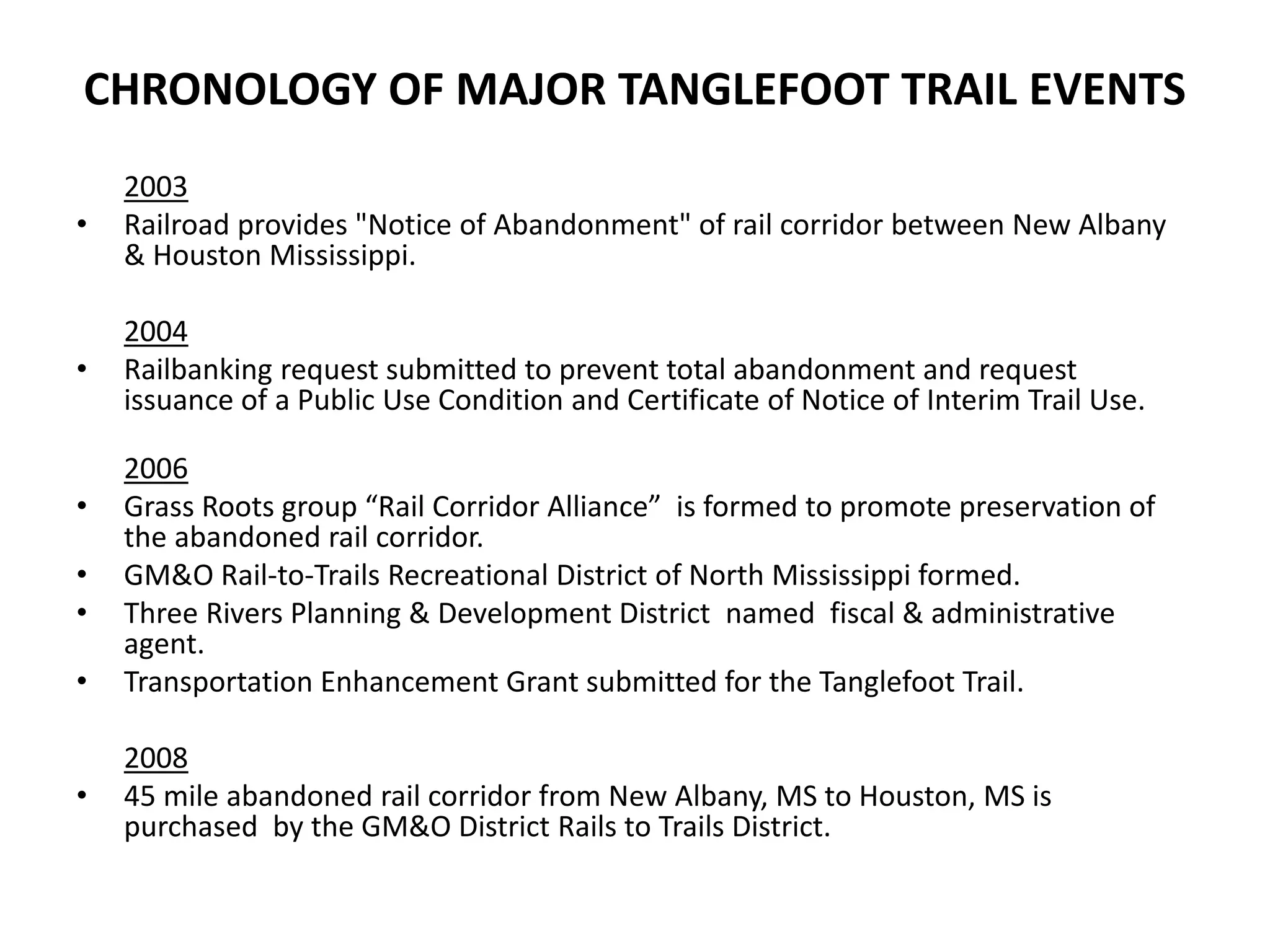 Tanglefoot Trail | PPT