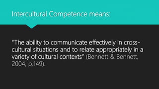 Developing Intercultural Competence | PPTX