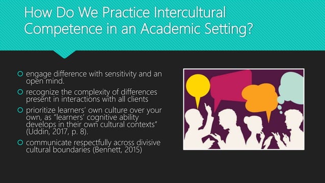 Developing Intercultural Competence | PPTX